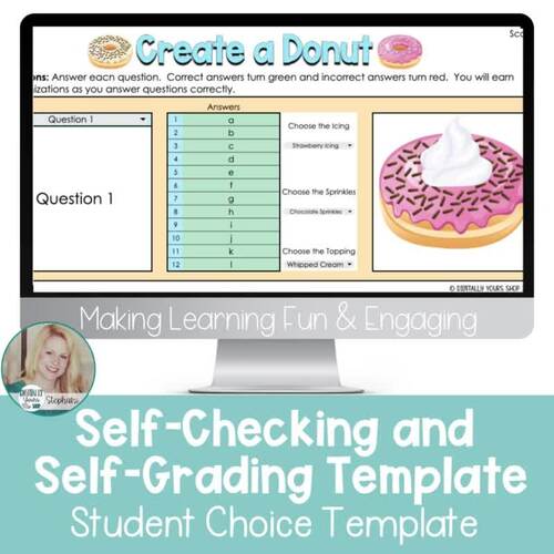 Commercial Create a - Self-Checking Task Card Template Digital Resource ...