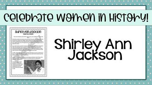 Women's History Month Biography Reading Comprehension & Research Activity