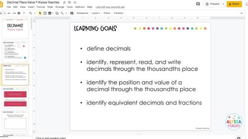 Decimals Place Value Digital Activities by Alyssa Teaches | TPT