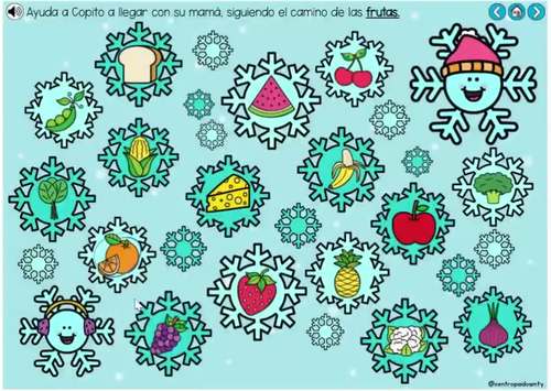 BOOM CARDS A Jugar en el Invierno. Ejercicios para Estimular el Lenguaje.