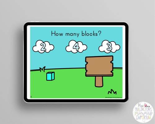 Counting to 10 One to One Correspondence Digital Math Activity | TPT