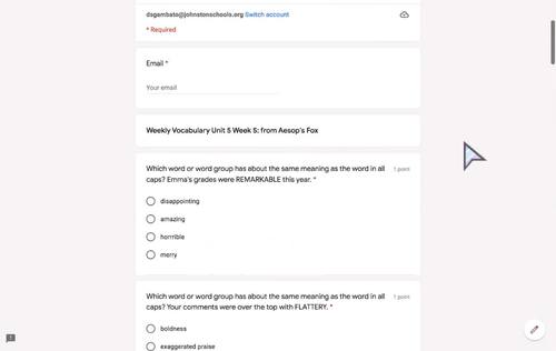 3rd Grade MyView Unit 5 Weeks 1-5 BUNDLE Google Forms Quiz Assessment ...