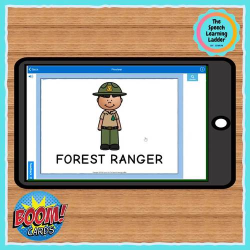 Community Helpers Errorless Learning Boom Cards for distance learning