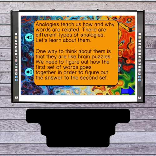 Analogies For Middle School Deck 1 Boom Cards by Ivybee Speech | TPT