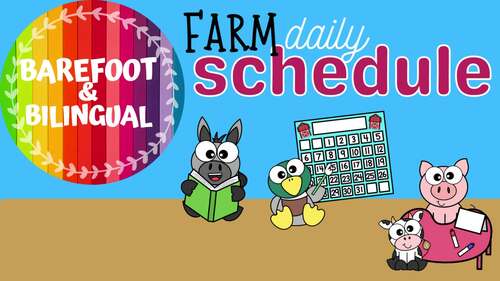 Farm Clipart for Classroom Visual Schedules | Farm Animals at School