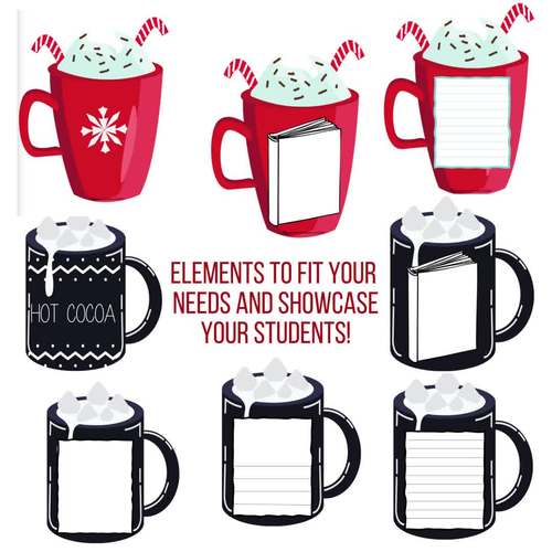 Warm Up with a Good Book | Winter Themed Bulletin Board | Winter Writing