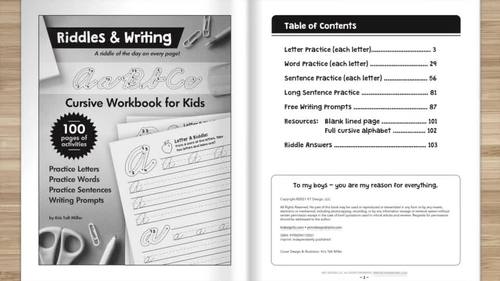 Cursive Workbook for Cursive Handwriting Introduction by Print Designs ...