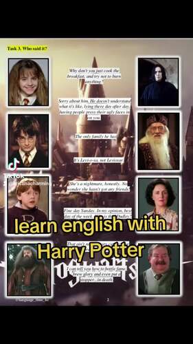 Harry Potter wizard end of the year modal verbs listening flashcards