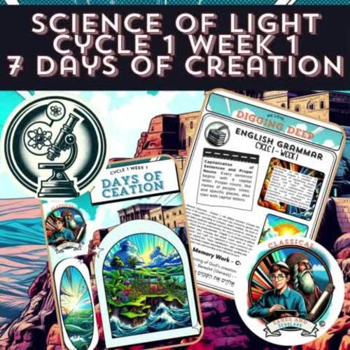 CSS Science of Light Cycle 1 Week 1 - (Classical Jewish Homeschool)