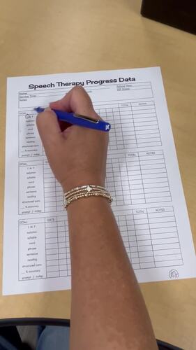 ARTICULATION/LANGUAGE SPEECH THERAPY DATA COLLECTION SHEET BUNDLE by KG SLP