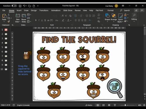 Digital Hide & Seek | Find the Squirrel | Fall Social Emotional Learning