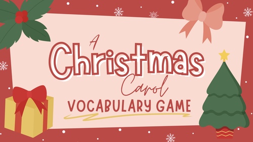 Charles Dickens' A Christmas Carol VOCABULARY Game by BritLit | TPT