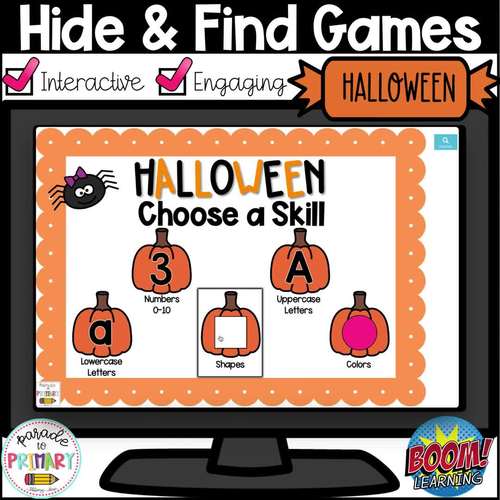 DIGITAL Hide & Find Games - HALLOWEEN - Boom Cards - Distance Learning ...