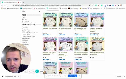 8th Grade Math Geometry - triangle angles, Pythagorean Theorem, & volume