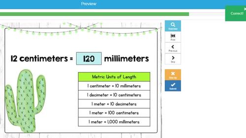 Converting Units of Measure - Metric Length Boom Cards - 4th Grade Math ...