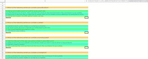 Figurative Language Passages Pixel Art READING COMPREHENSION Digital 