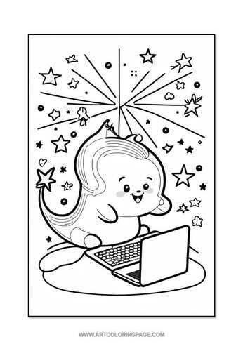 Cute Animal Coloring Pictures for Kids – 100 Pages: Vol. 7 by Coloringfy