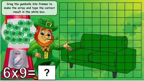 3rd Grade Multiplication Arrays | St. Patrick's Day | EDITABLE in ...
