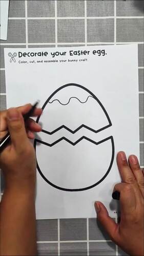Easter Bunny Egg Craft Flip Book | Easter Writing Prompt Activity ...
