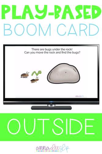 Summer Speech Therapy Activity l Play Based Boom Card for Preschool