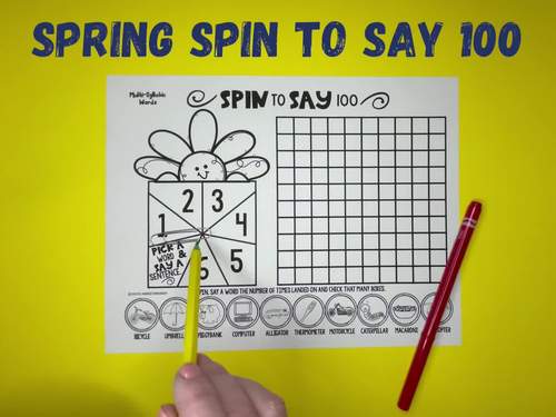 Articulation Worksheets: Spring Spin to Say *100 Trials* | TPT