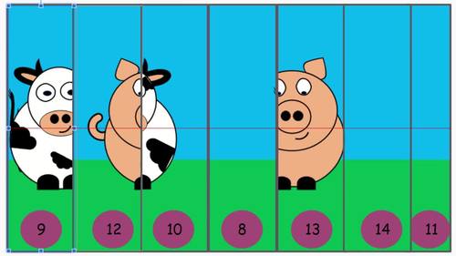 Fun Farm Animal Puzzle Activities for Young Learners | Google Slides