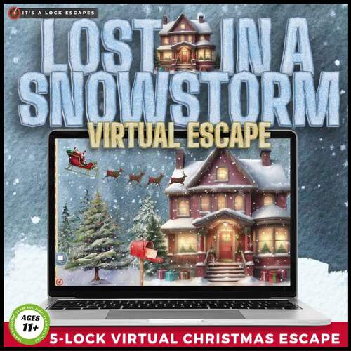 Christmas Digital Escape-5 Locks, Lost in a Snowstorm, Middle School ...