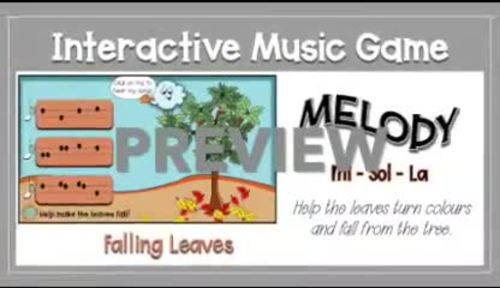 Falling Leaves - Mi-Sol-La Melodies - Interactive Listening Activity
