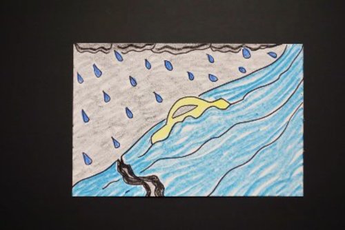 flash flood poster drawing