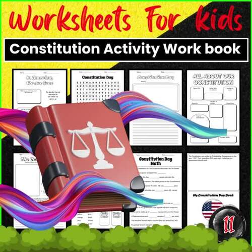 Constitution Writing Activity Worksheets by Lib Anatomy school | TPT