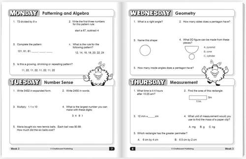10 Minute Canadian Daily Math Grade 5 by Chalkboard Publishing | TPT