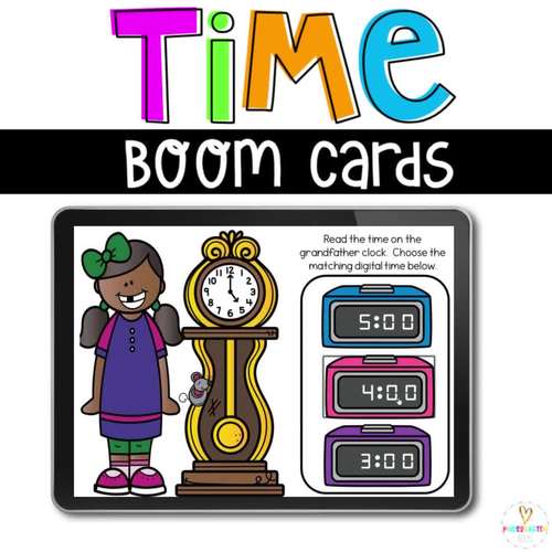 Time Digital and Printable Activities for First Grade by Kindergarten Rocks
