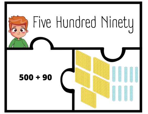 Place Value Puzzles | Math Center Game for 3-Digit Numbers | Grade 2–3