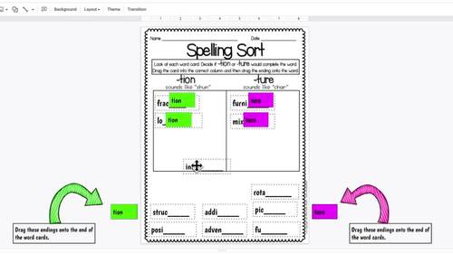 -tion & -ture BUNDLE of Digital AND Printable Activities | TPT