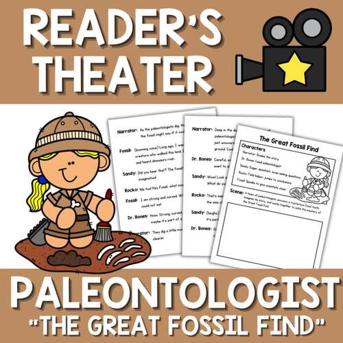 Fossils Readers Theater Skit | Paleontologist Reading Activity Fun ...