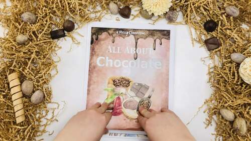 Chocolate Nonfiction Text Feature RI.2.5 Task Card Scavenger Hunt 2nd Gr Lesson