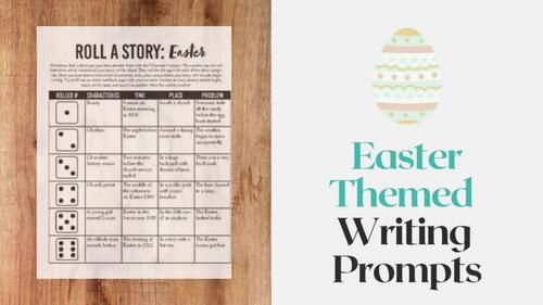 Roll A Story Easter Creative Writing Activity | Printable Spring ELA ...