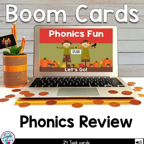 Boom Cards™ Scarecrow Phonics Review by Leigh's Library | TPT