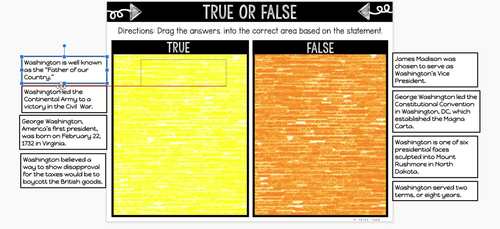 George Washington DIGITAL Interactive Notebook | Choice Board | Presidents