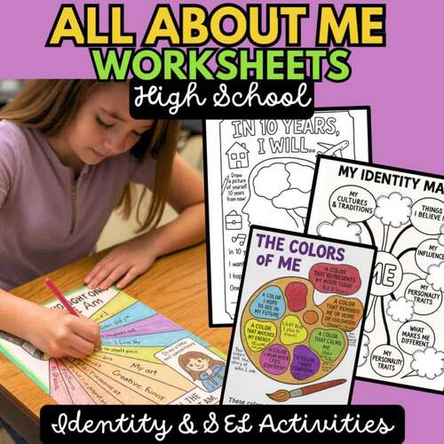 All About Me Worksheets for High School | Prompts Activities | Back to ...