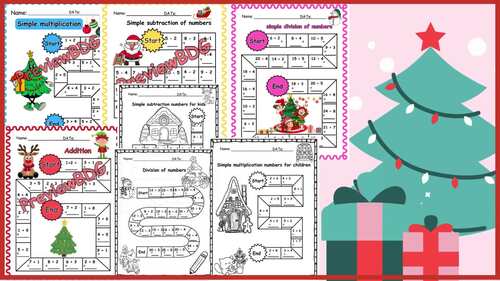 Simple Math Division and Multiplication Worksheets for Grades 1-3