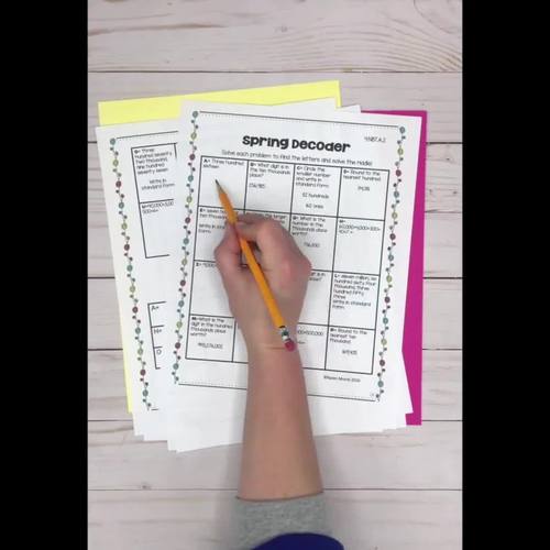 4th Grade Spring Math Spiral Review PRINT & DIGITAL | TPT