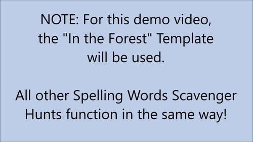 ELA DIGITAL SPELLING WORDS SCAVENGER HUNT Finding Gold GOOGLE SLIDES