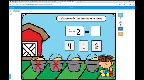Restas hasta el 10 (Boom Cards) by Educaclipart | TpT
