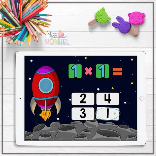 MULTIPLICATION BOOM CARDS 0-3, Tablas de multiplicar del 0 al 3 by Miss ...
