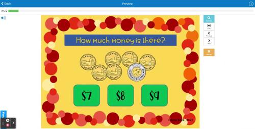 Digital BUNDLE of Money BOOM Cards (English Canadian Version) by Mme Bock