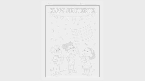 Juneteenth Coloring Pages {Black History Month Coloring Pages Sheets}