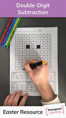 Easter Themed Multiplication & Division Color by Code | Math Mystery ...