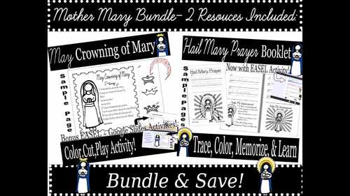 Mother Mary Bundle: May Crowning of Mary & Hail Mary Booklet | # ...
