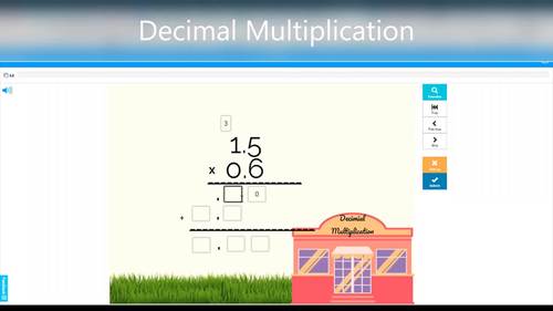 Multiplying Decimals Distance Learning BOOM CARDS by Language Forum